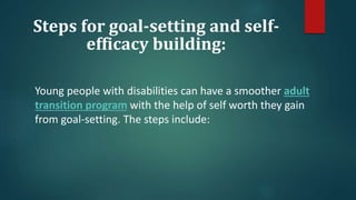 5 components of adult transition program | PPTX