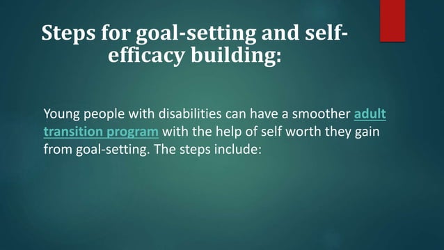 5 components of adult transition program | PPTX | College Planning ...