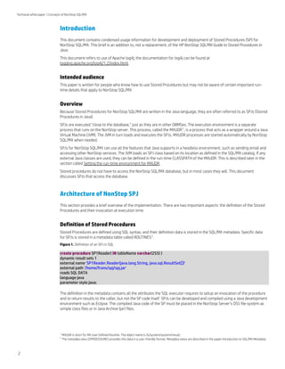 Concepts of NonStop SQL/MX: Part 5 - Stored Procedures | PDF