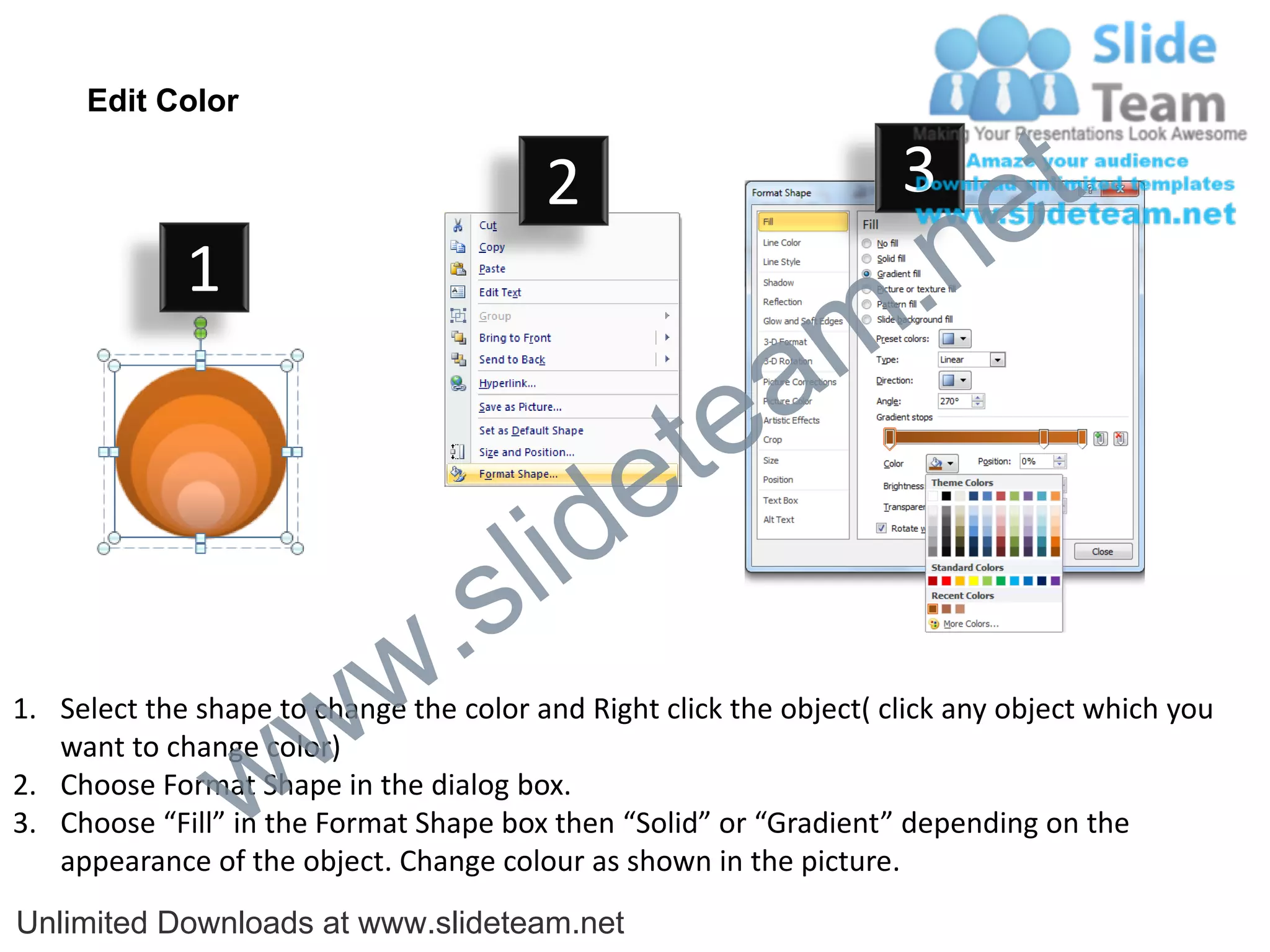 5 concetric circles powerpoint slides diagrams templates | PDF