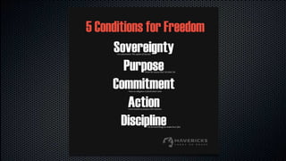 5 Conditions for Freedom | PPT