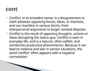 5) Conflict slide- CONFLICT IN MANAGEMENT SLIDE | PPTX