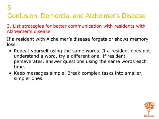 Confusion, dementia, and Alzheimer's disease | PPT