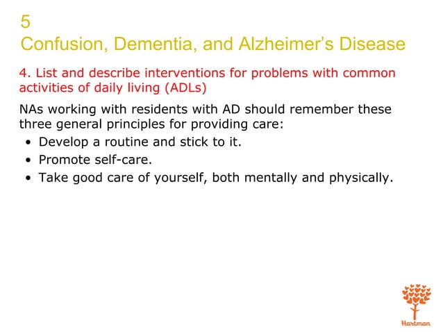 Confusion, dementia, and Alzheimer's disease | PPT