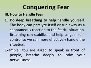 5 Conquering Fear | PPSX
