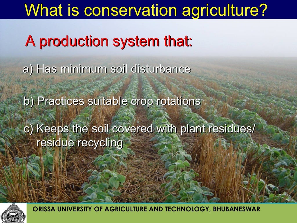 Conservation Agriculture