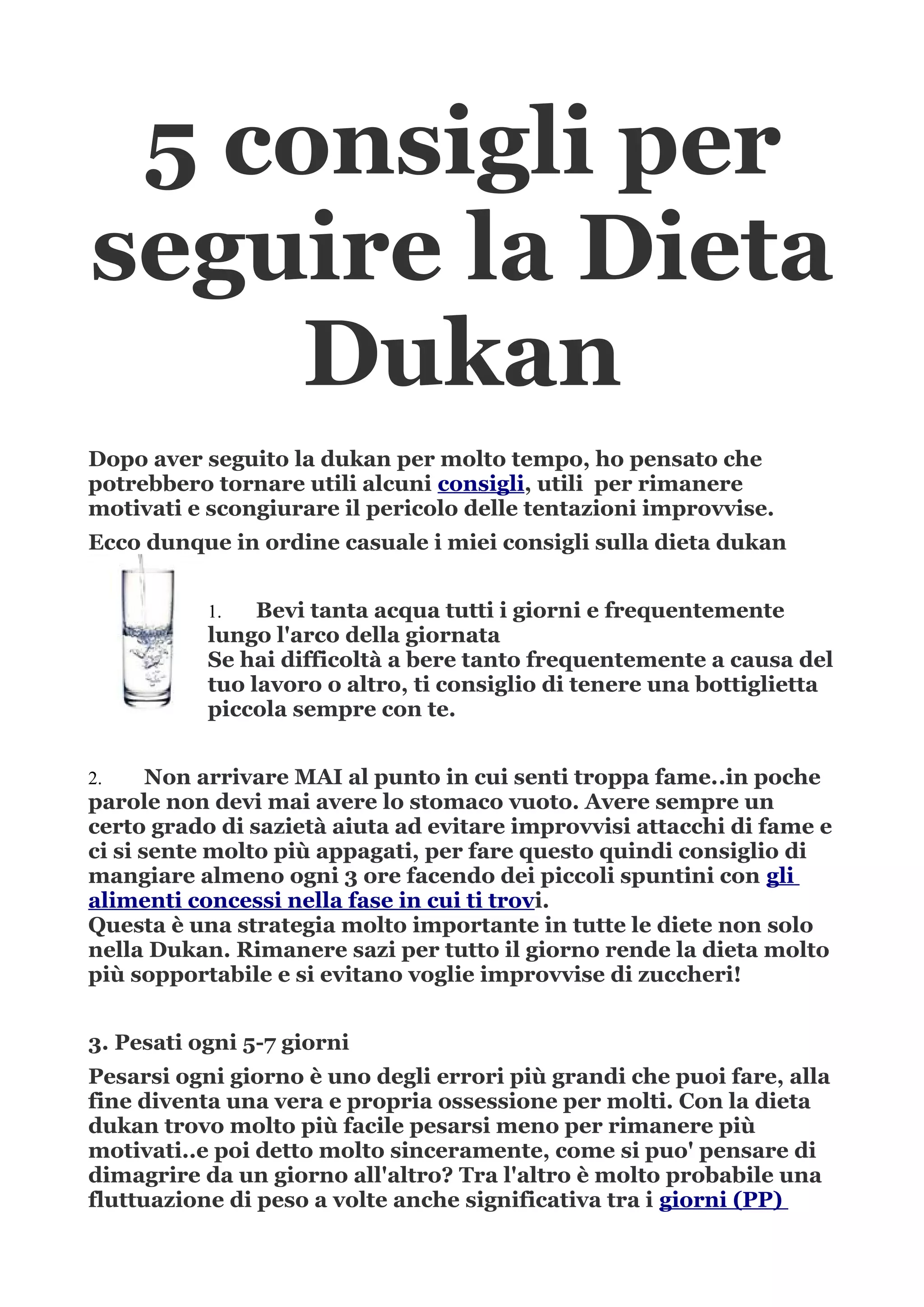 consigli dieta dukan | PDF