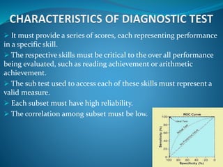 5 construction of diagnostic test | PPTX