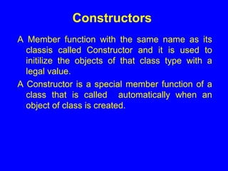 5 Constructors and Destructors | PPT