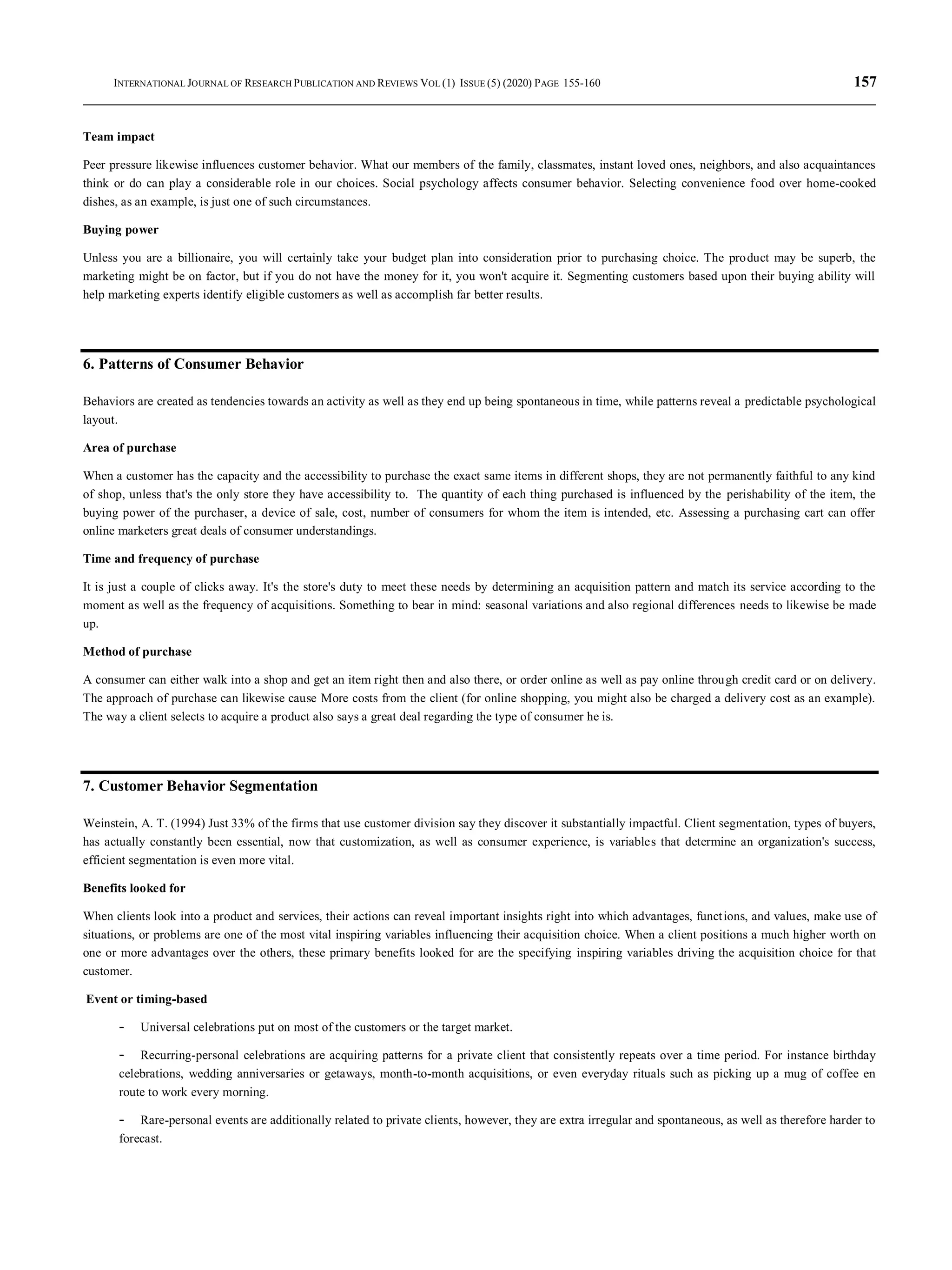 5 consumer behaviour research paper publishedin international journal | PDF