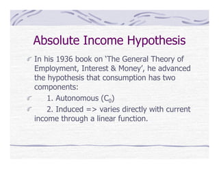 5 consumption function | PPT
