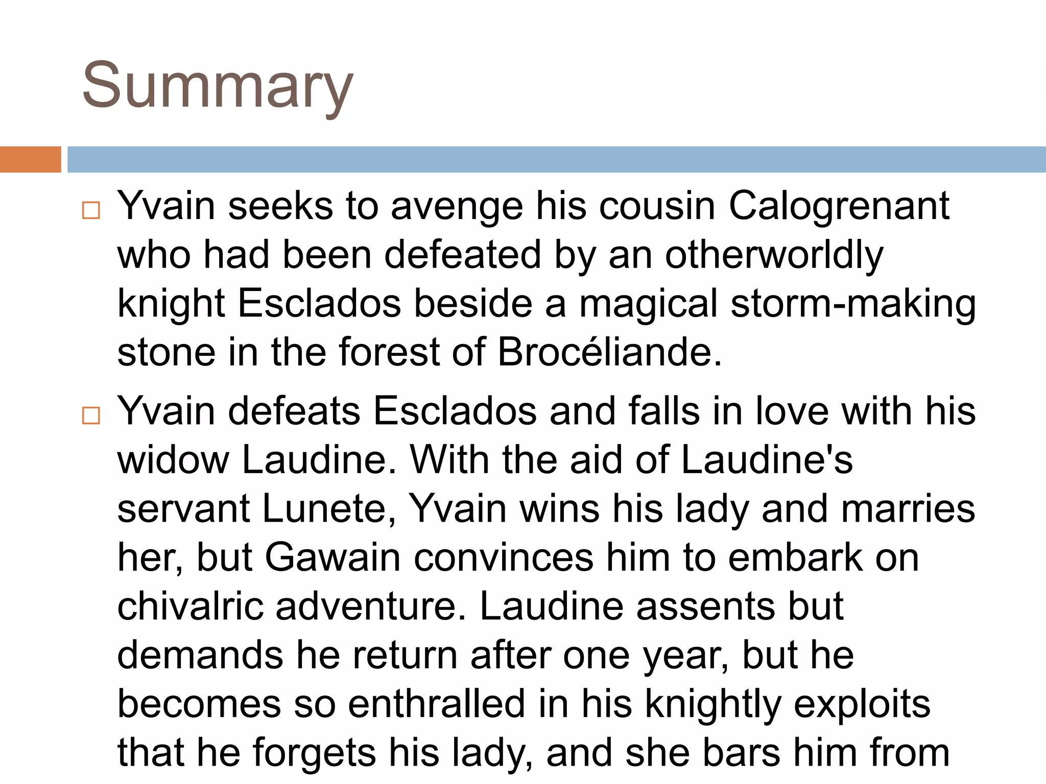 Contribution of Knights in English Literature | PPTX