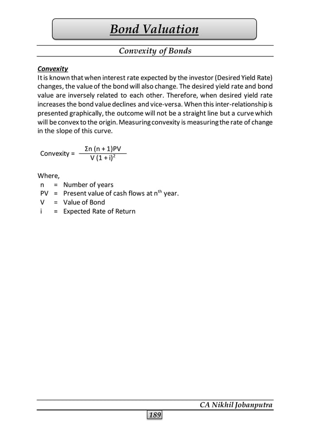 Convexity Of Bonds CA Final SFM Strategic Financial Management PDF convexity-of-bonds-ca-final-sfm-strategic-financial-management-pdf