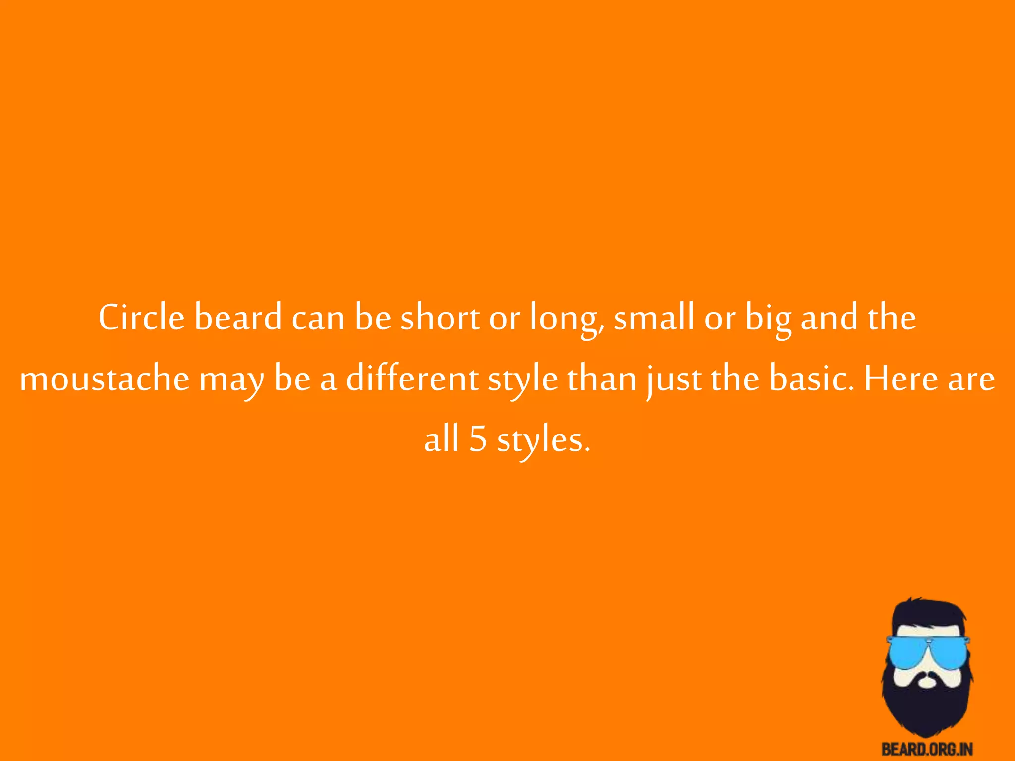 5 cool circle beard looks | PPTX