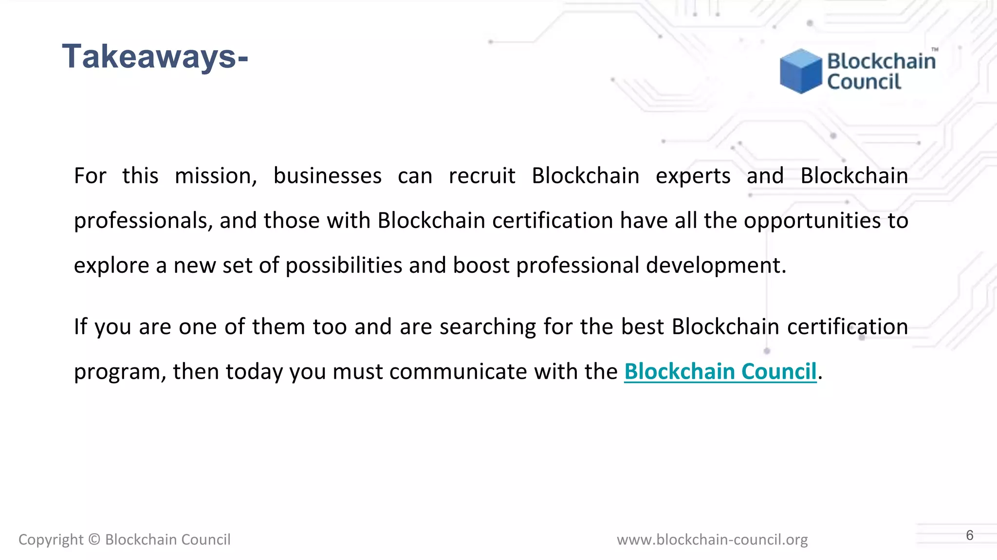 5 Core Blockchain Technology Concepts | PPT