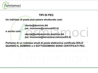5 corso pec tipi di pec e definizioni | PPT