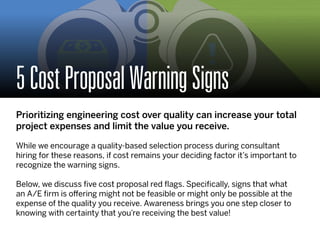 5 Cost Proposal Warning Signs | PPT