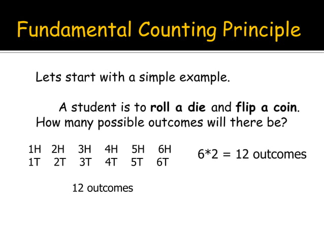 counting techniques | PPTX | Programming Languages | Computing