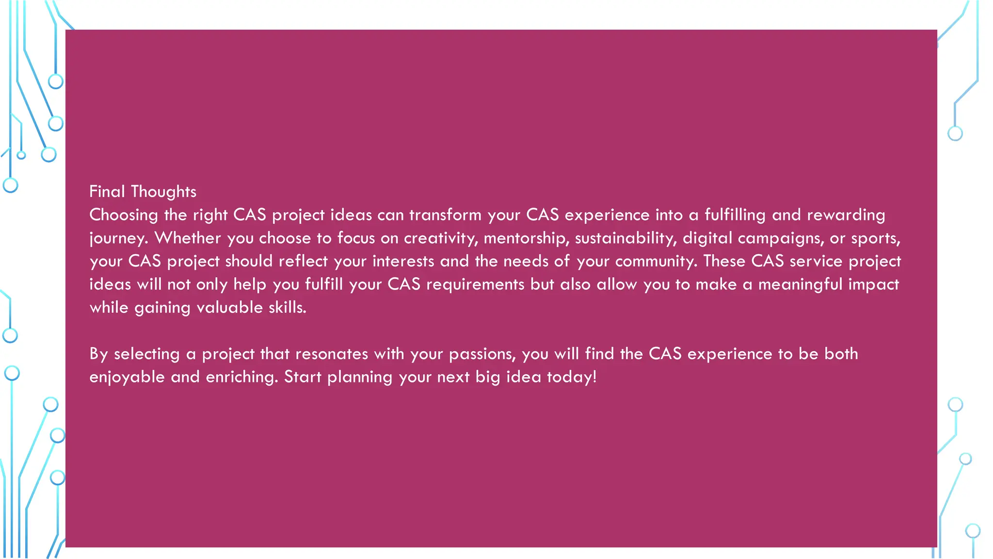 5 Creative CAS Project Ideas for Students.pptx