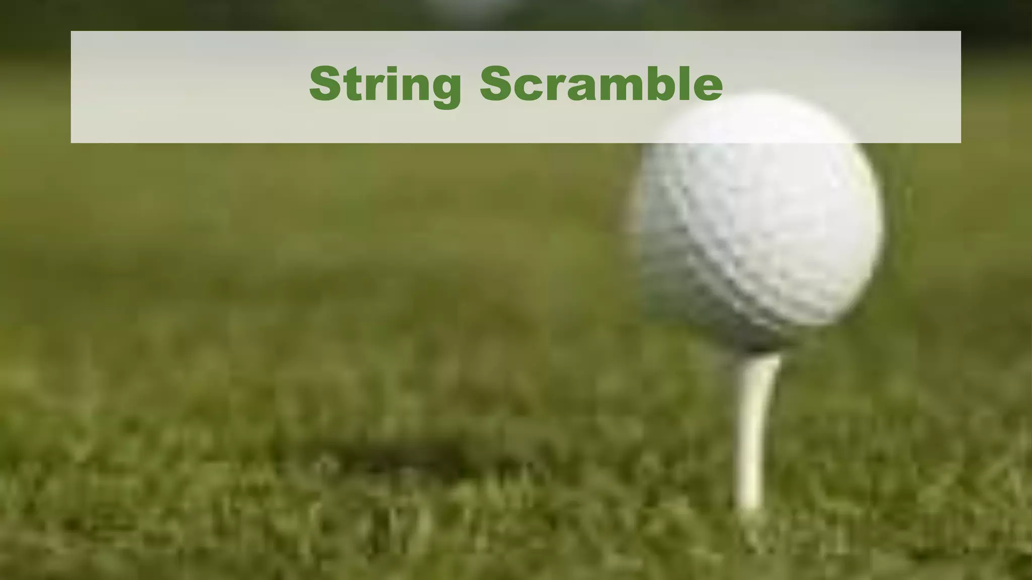 5 Creative Golf Scramble Contest Ideas | PPTX