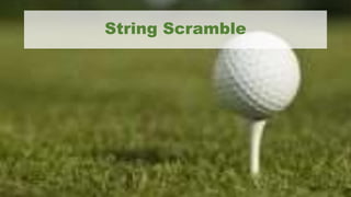 5 Creative Golf Scramble Contest Ideas | PPTX
