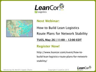 LeanCor Logistics Webinar: 5 Critical Components of a Lean Logistics ...