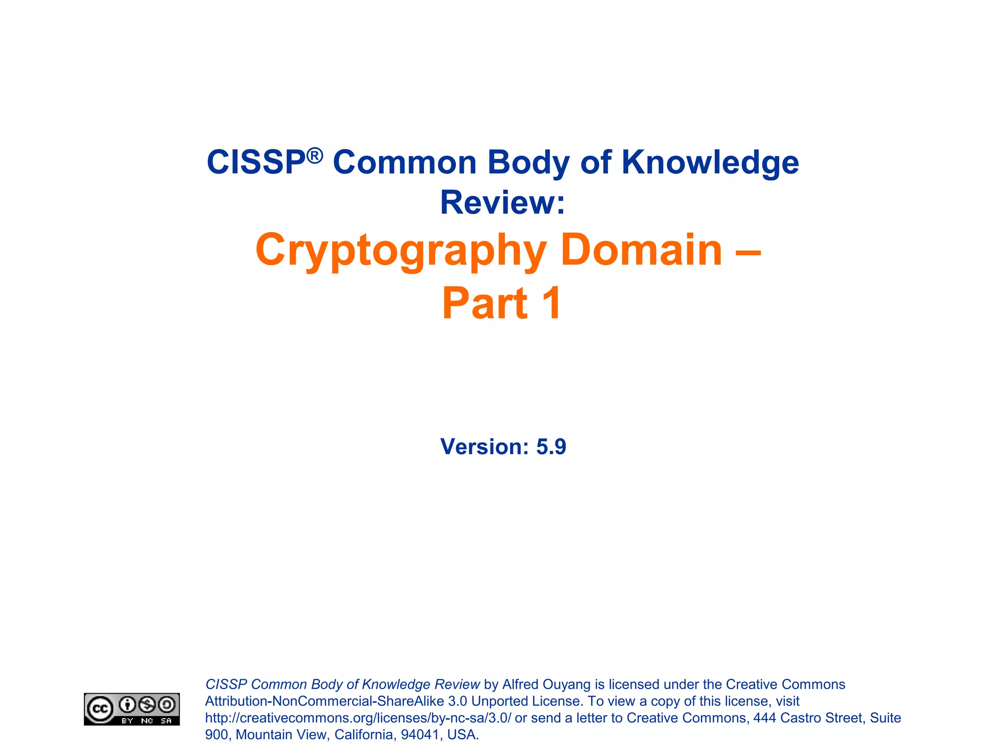 5 Cryptography Part1 | PPSX