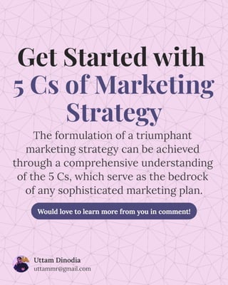 5 C's of Marketing Strategy | PDF