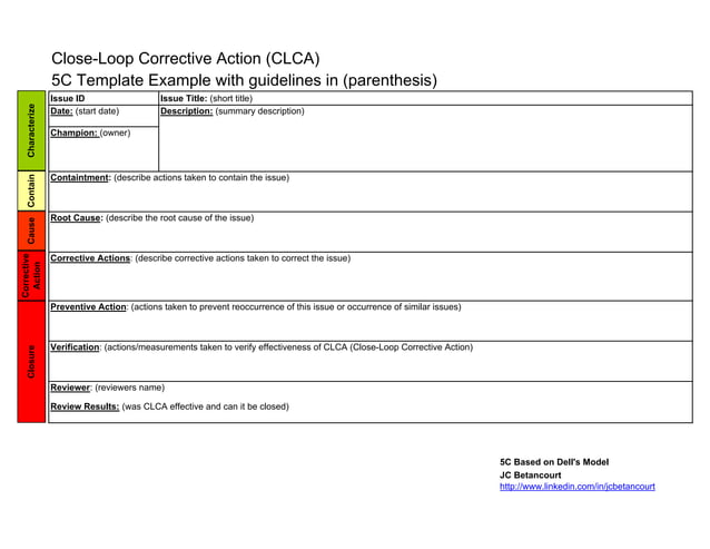 5 C Template | PDF