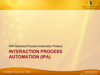 Communications-Based Process Automation (CBPA) | PPT
