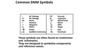 Current and Voltage Measurement - Using a Multimeter | PPTX