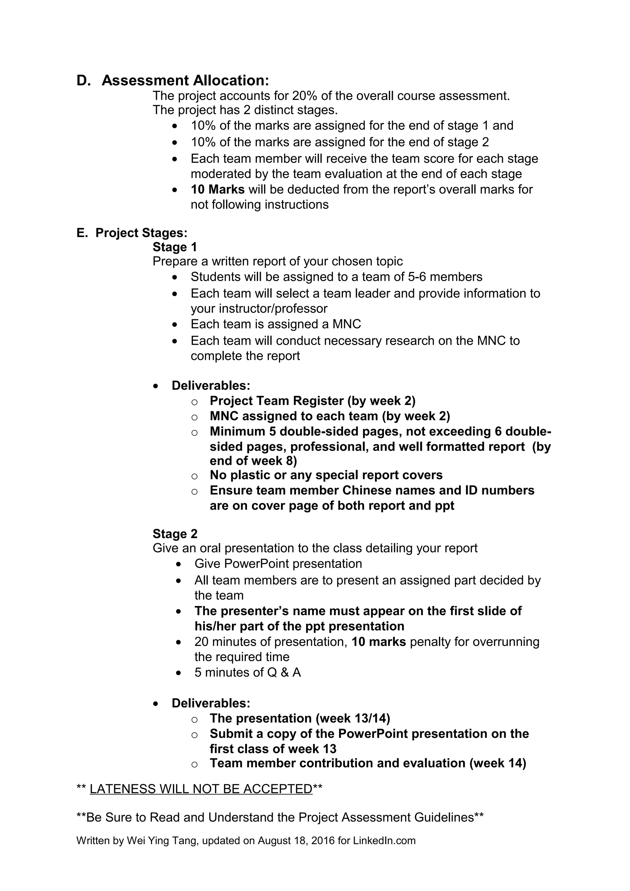 Bus Comm Project Brief | DOC