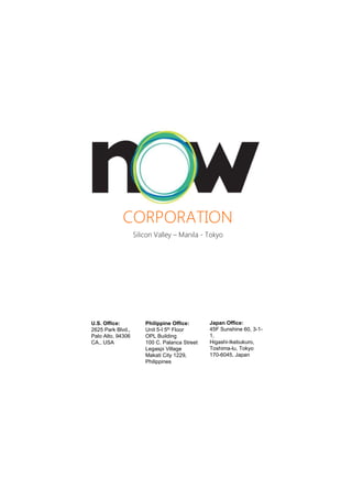 NOWCorp Overview v2 (5) | PDF | Telecommunications Industry | Industries