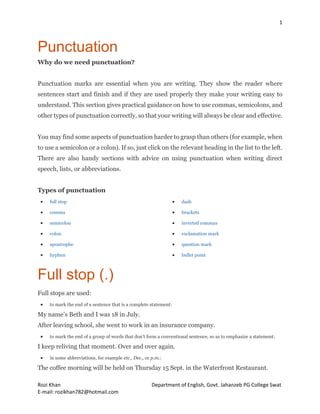 Punctuations | PDF