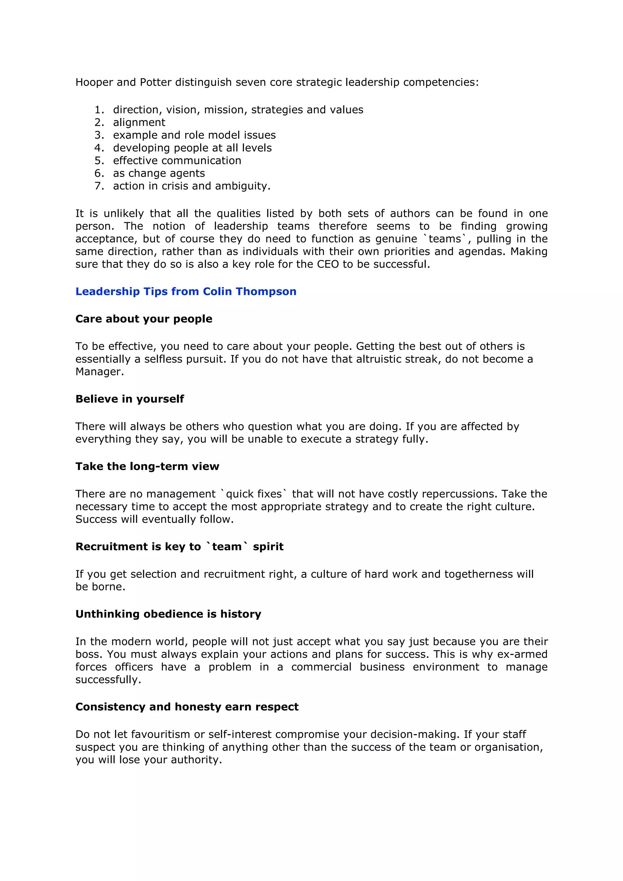 Leadership for Success is Building Trust | PDF