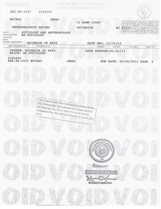 BA Transcript and Degree | PDF