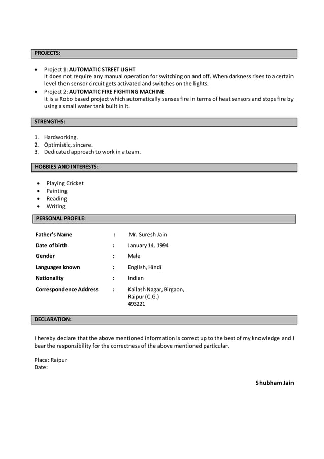 shubham CV TCS | PDF