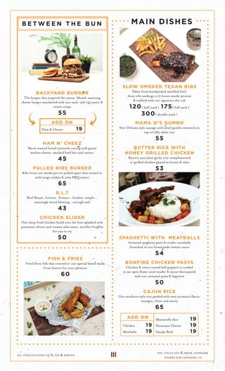 Design Menu Backyard | PDF