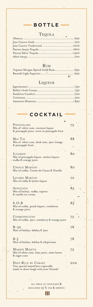 Design Menu Backyard | PDF