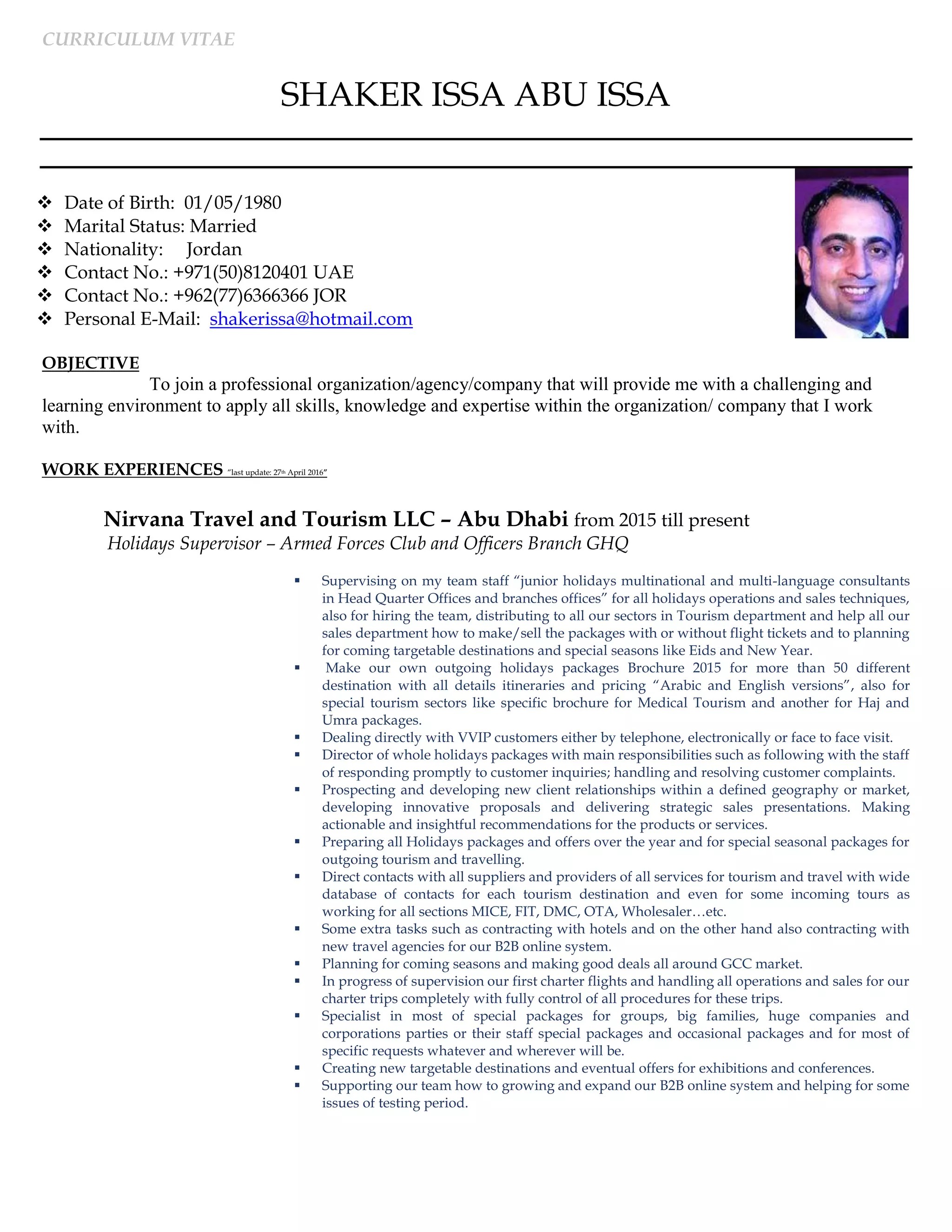 SHAKER's CV (1) | PDF