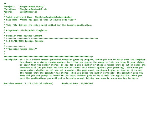 RandomGuessingGame | PPT