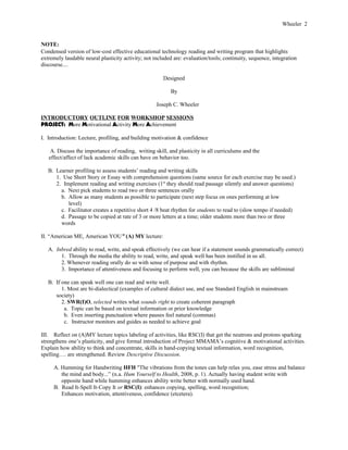 JosephWheelerReadingWritingProgramDesign | PDF
