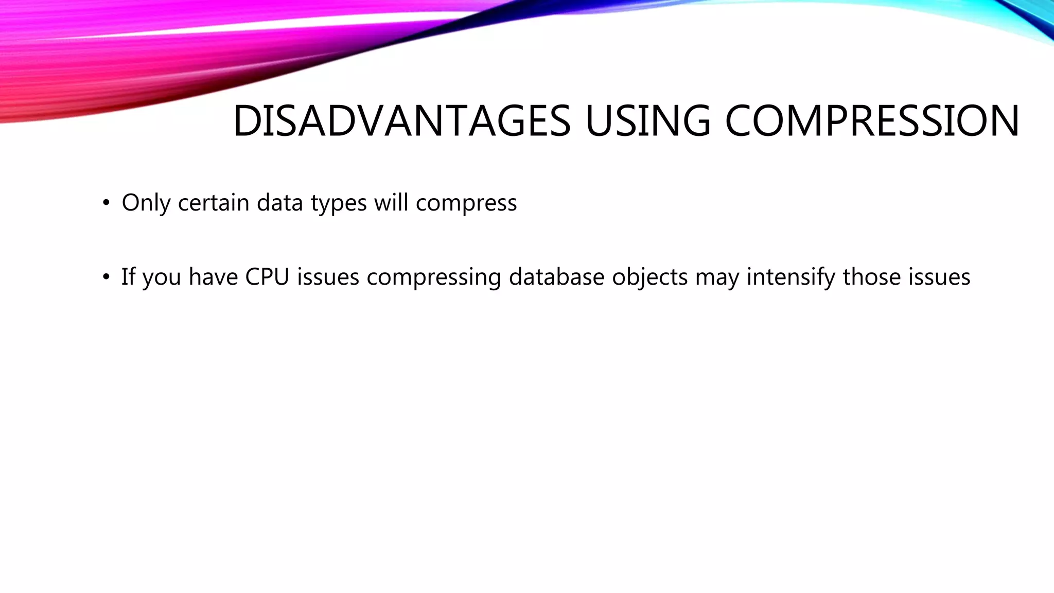 Data Compression In SQL | PPT