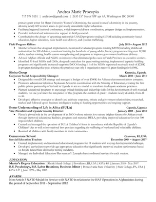 Andrea Procopio Resume 2016 | PDF