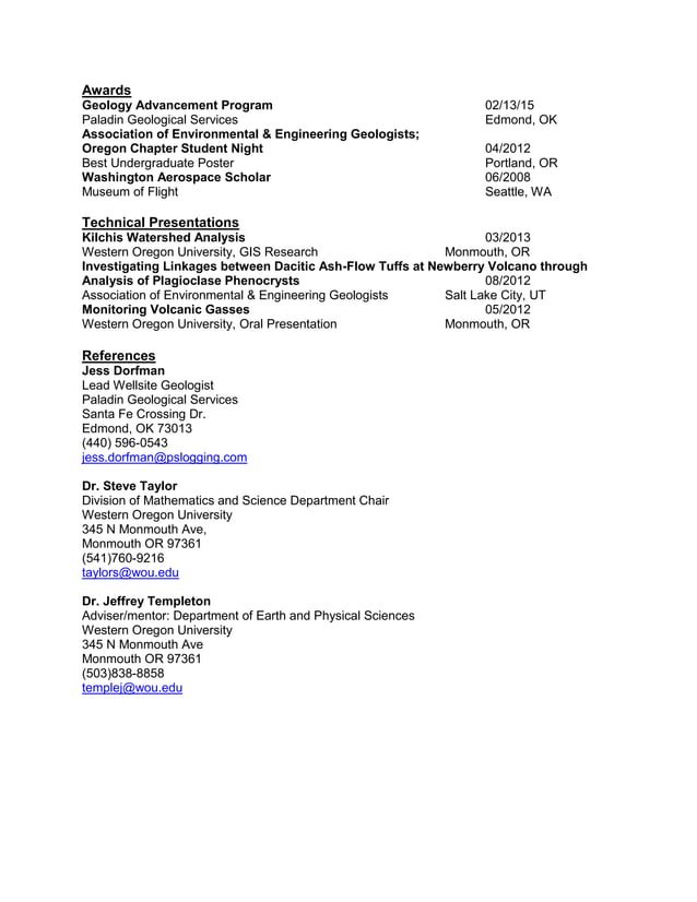 Geology_Resume | PDF | Geology | Science