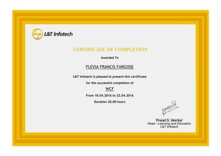 Training_Certificate - WCF | PDF