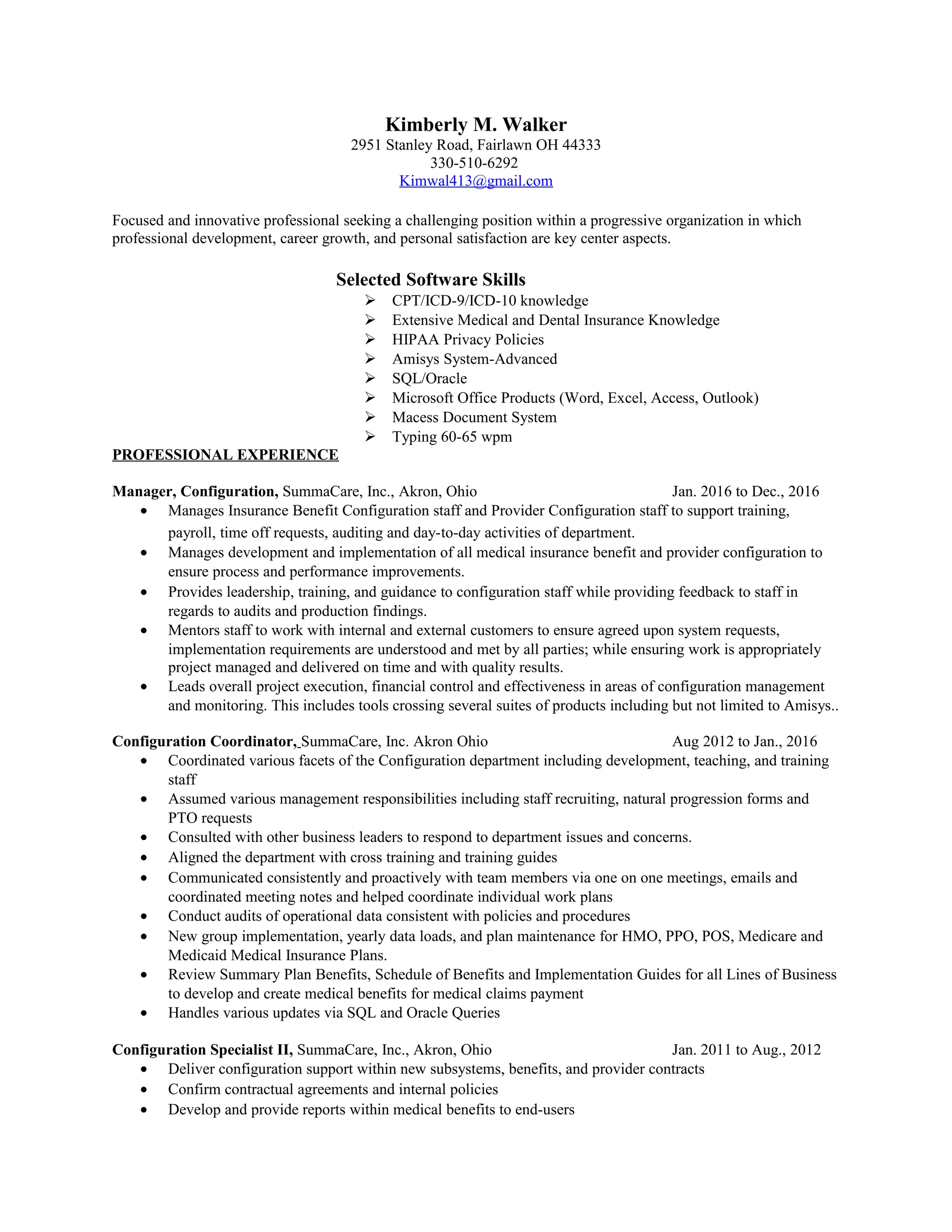 Kim Resume - MMO | PDF