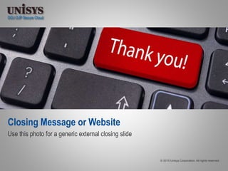 Unisys PowerPoint Templates Redesign | PPTX