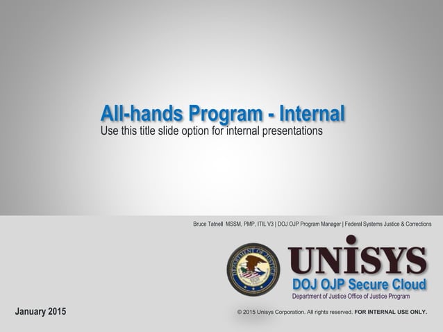 Unisys PowerPoint Templates Redesign | PPTX | Desktop Publishing ...