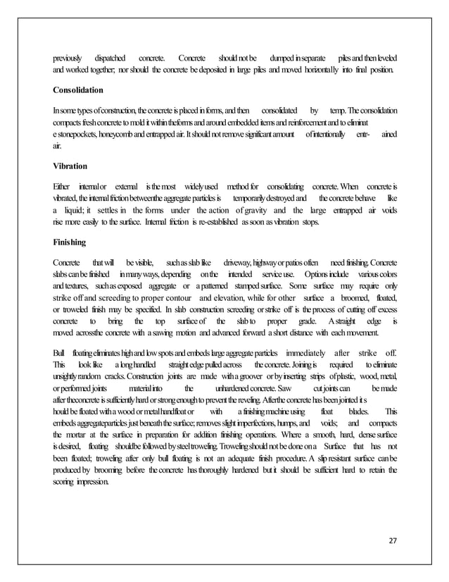 AN INTERNSHIP REPORT ON RESIDENTIAL BUILDING CONSTRUCTION | DOCX